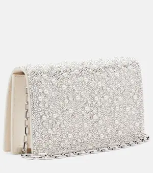 CHRISTIAN LOUBOUTIN Bettina Embellished Leather Clutch