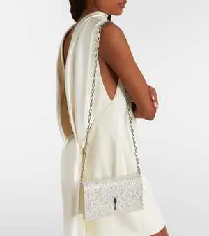 CHRISTIAN LOUBOUTIN Bettina Embellished Leather Clutch