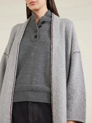 THE ELDER STATESMAN Glacier Cashmere Cardigan