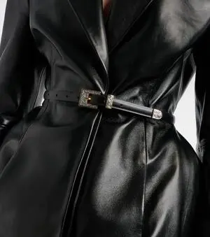 DEHANCHE Lotti Leather Belt - Black