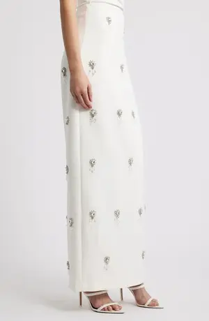 Oddmuse Crystal Embellished Maxi Skirt