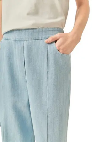 English Factory Pull-on Wide Leg Trouser Jeans