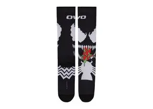 OVO Marvel Venom Crew Socks - Black