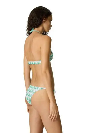 Missoni Floral Knit Triangle Bikini - Green Multi