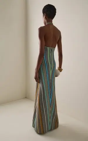 Missoni Knit Maxi Halter Dress