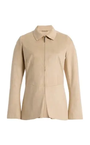 Alexis Shawn Faux Suede Jacket - Neutral