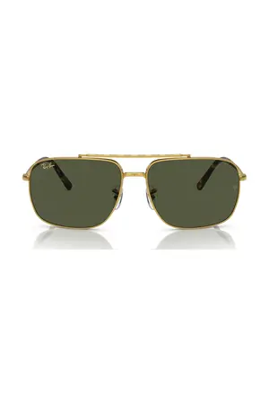Ray-ban Gold Sunglasses With Lenses