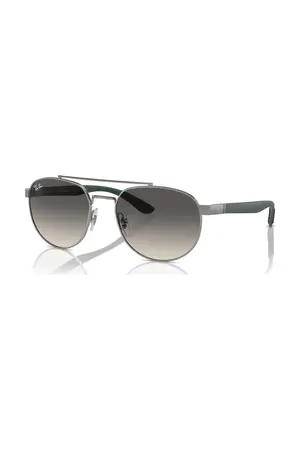 Ray-ban Sunglasses With Metal Full Rim Frame And Gradient Lens - Grey