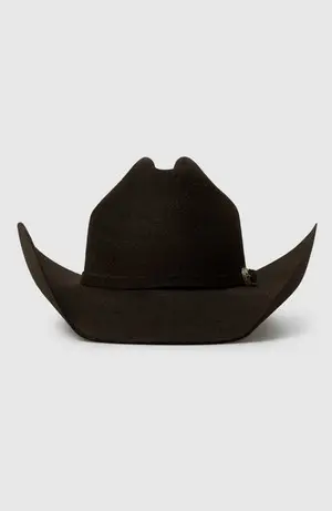 MANELA Range Wool Felt Cowboy Hat - Brown