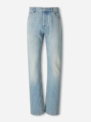 Alexander McQueen Casual Straight Leg Jeans - Denim Blue