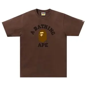 A BATHING APE College Tee - Brown