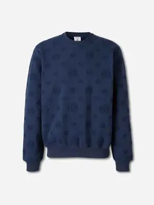 Casablanca Crew Neck Sweatshirt - Navy Blue