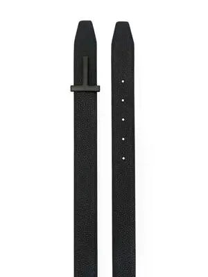 TOM FORD Logo-buckle Leather Belt - Black