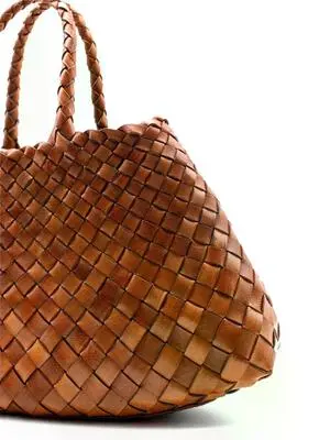 Dragon Diffusion Small Santa Croce Woven Tote Bag - Brown