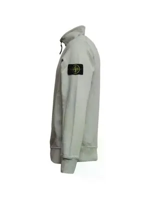 Stone Island Zip Fleece Sweater - Grey