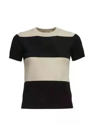 Max Mara Striped T-shirt - Black