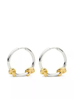 MISSOMA Knot Hoop Earrings - Silver