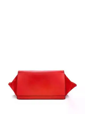 Celine Trapeze Bag Leather Small Satchel - Red