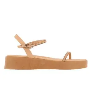 ANCIENT GREEK SANDALS Irida Stitch Sandals - Natural/brown
