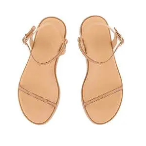 ANCIENT GREEK SANDALS Irida Stitch Sandals - Natural/brown