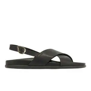 Women's Ancient Greek Black Sandals