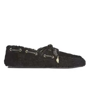 ANCIENT GREEK SANDALS Pliaria Boat Shoe - Black
