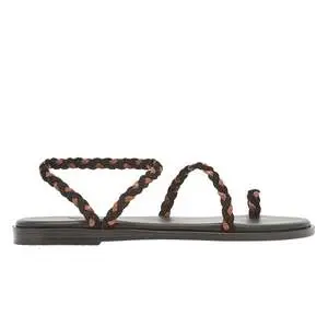 ANCIENT GREEK SANDALS Elevated Eleftheria Sandals - Black