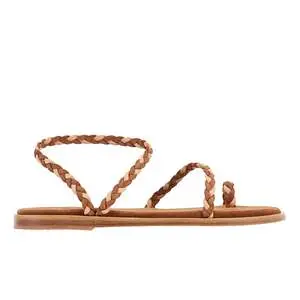 ANCIENT GREEK SANDALS Elevated Eleftheria Sandals - Rust
