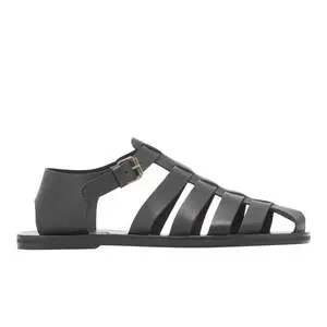 ANCIENT GREEK SANDALS Nestoras Sandal - Black