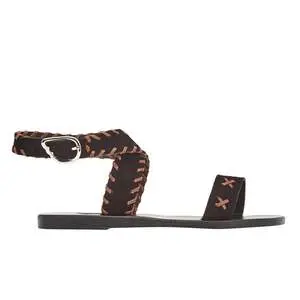 ANCIENT GREEK SANDALS Ifigenia Stitch - Black