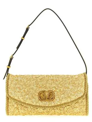 Valentino Garavani Small 'DeVain' Shoulder Bag - Gold