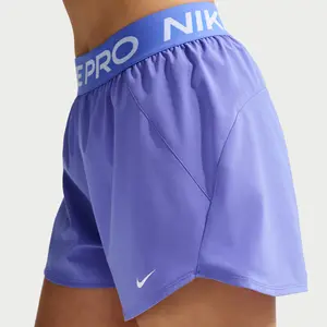 Nike Pro Dri-fit Mid-rise Brief-lined 3" Woven Shorts