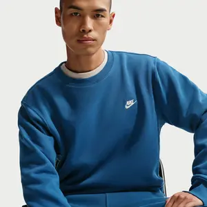 Nike Club Fleece Crew - Blue