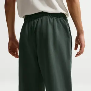 Nike Solo Swoosh Fleece Open-hem Pants - Green