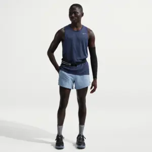 Nike Stride Dri-fit 5" Brief-lined Running Shorts - Blue