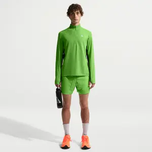 Nike Dri-fit Mid-layer 1/4-zip Trail Running Top - Green