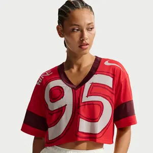 Nike Sportswear Oversized Cropped Jersey - Red