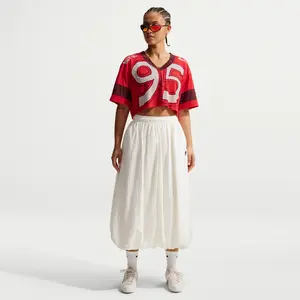 Nike Sportswear Oversized Cropped Jersey - Red