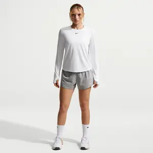 Nike Dri-fit Mid-rise 3" Brief-lined Shorts - Grey