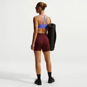 Nike Zenvy Strappy Light-support Padded Sports Bra - Blue