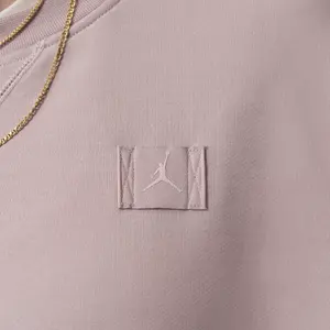 JORDAN Flight Fleece Mod-crop Crew-neck Sweatshirt - Pink