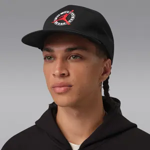 JORDAN Flight Club Pro Flat Bill Hat - Black