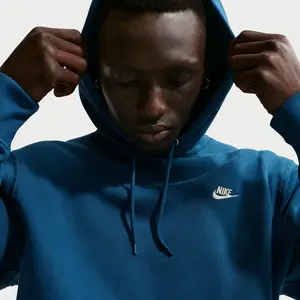 Nike Club Pullover Fleece Hoodie - Blue