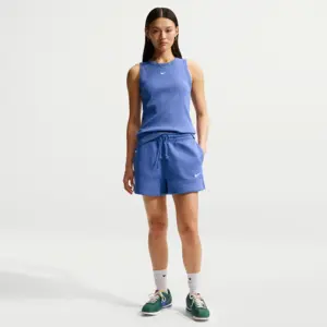 Nike Sportswear Phoenix Fleece Mid-rise 4" Shorts - Blue
