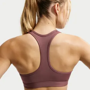 Nike Swoosh Medium-support Padded Sports Bra - Purple