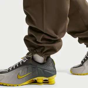 Nike Solo Swoosh Fleece Open-hem Pants - Brown