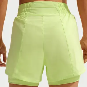 Nike One Dri-fit High-waisted 3" 2-in-1 Shorts - Yellow