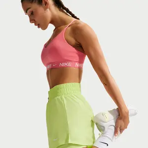 Nike One Dri-fit High-waisted 3" 2-in-1 Shorts - Yellow