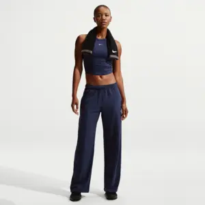 Nike Fitted Dri-fit Cropped Tank Top - Blue