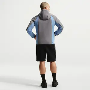 Nike Tech Color-block Full-zip Fleece Windrunner Jacket - Black